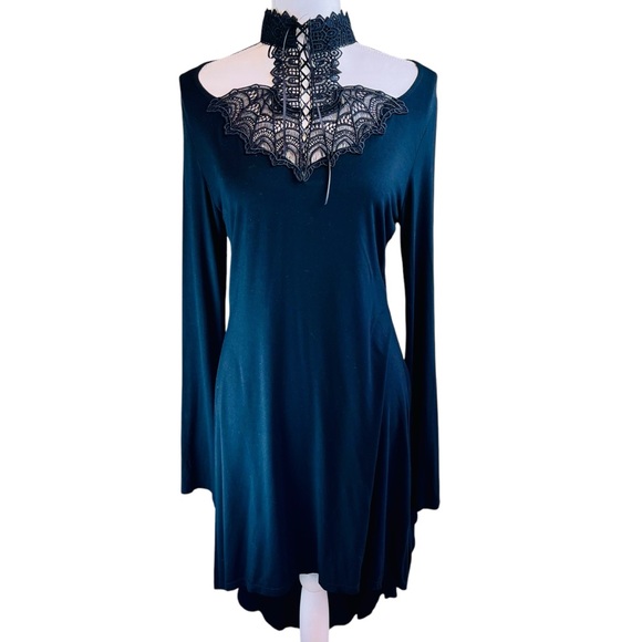Killstar | Dresses | Killstar Black Gothic Dress L Cosplay Whimsigoth ...